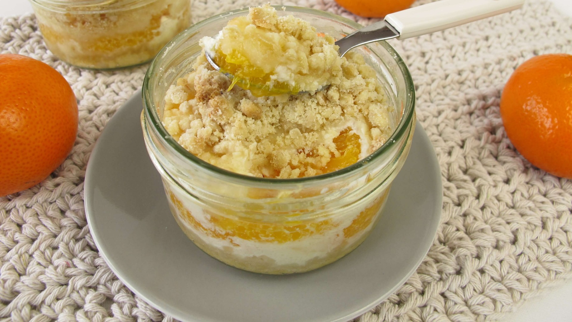 Recette de crumble de clémentines - Programme Malin